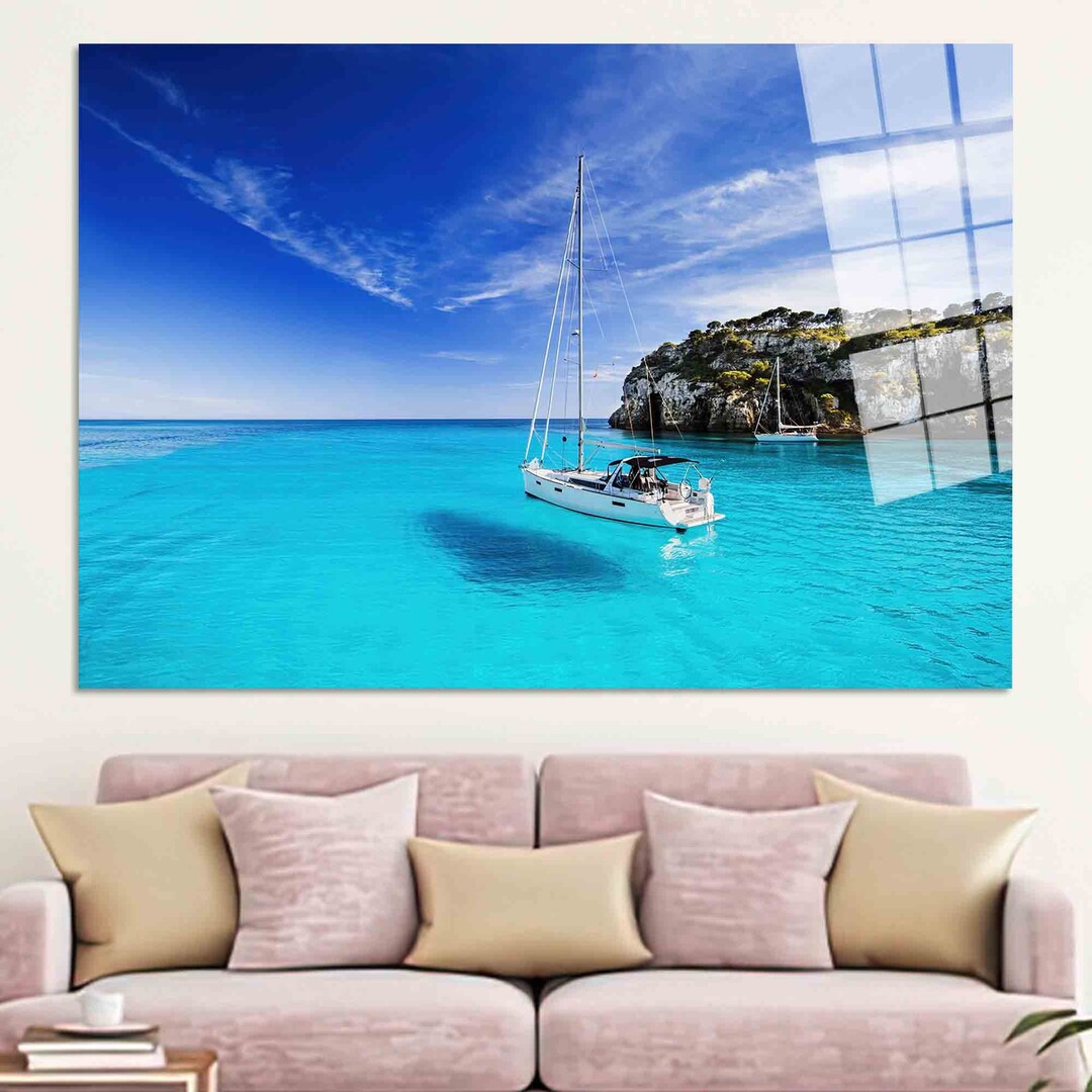 Ocenic Dream Artwork, Sea View Canvas Print, Bridesmaid Gifts, Canvas ...