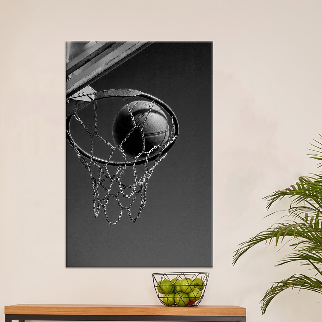 Basketball Hoop Poster Wall Decoration, Gym Art Canvas, Gym Wall Table ...