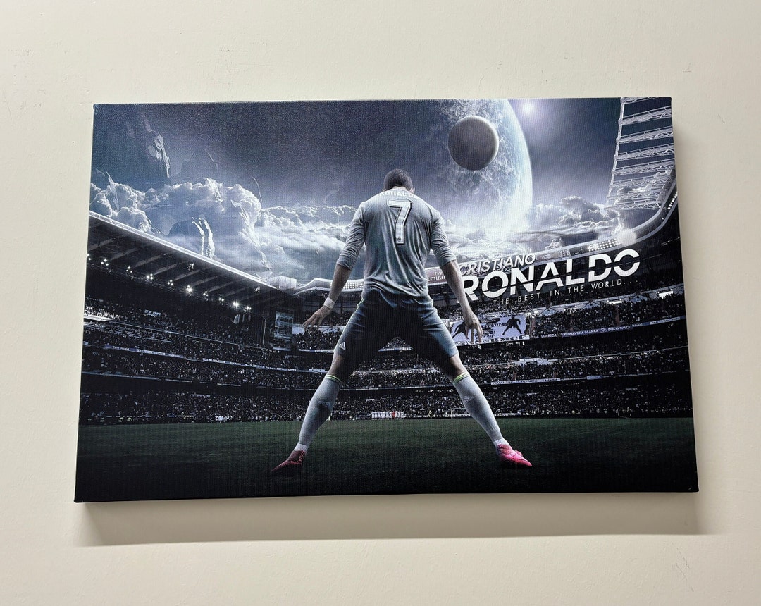 Cristiano Ronaldo Canvas Print: Personalized Sports Decor - Etsy
