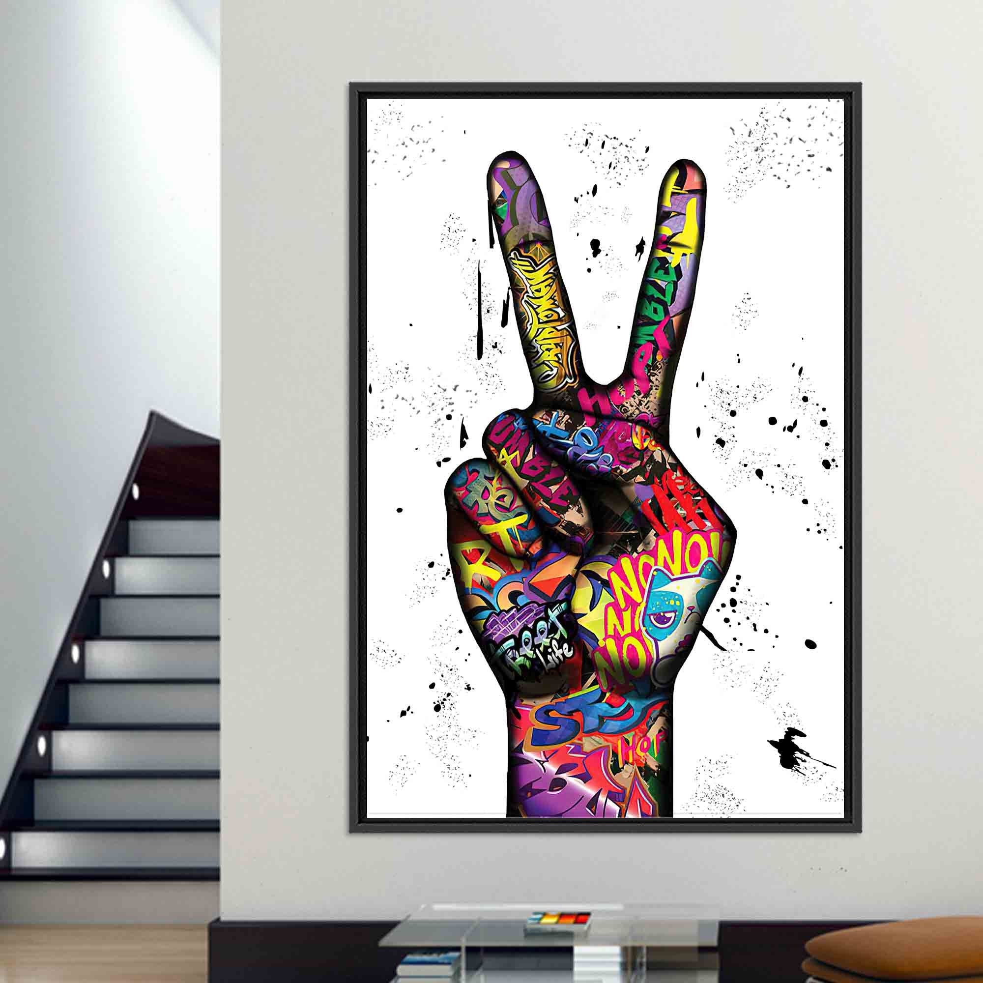 Peace Graffiti Wall Art