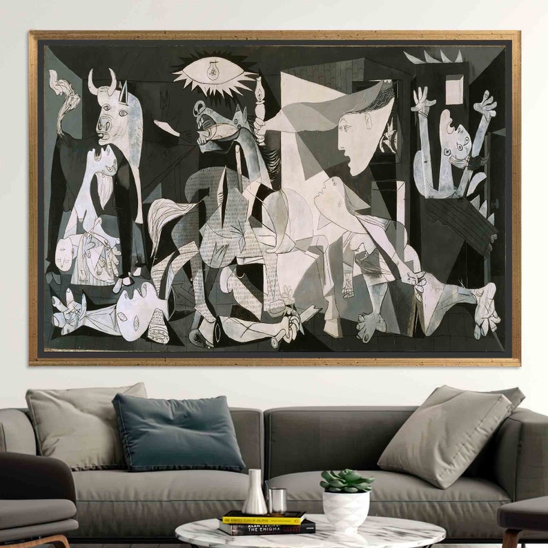 Guernica by Pablo Picasso: Stained Glass Style Canvas Art - Etsy Australia