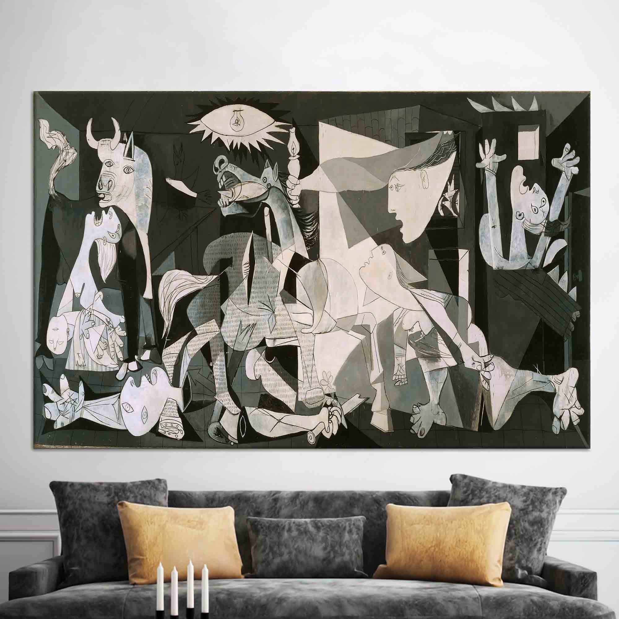 Guernica by Pablo Picasso: Stained Glass Style Canvas Art - Etsy