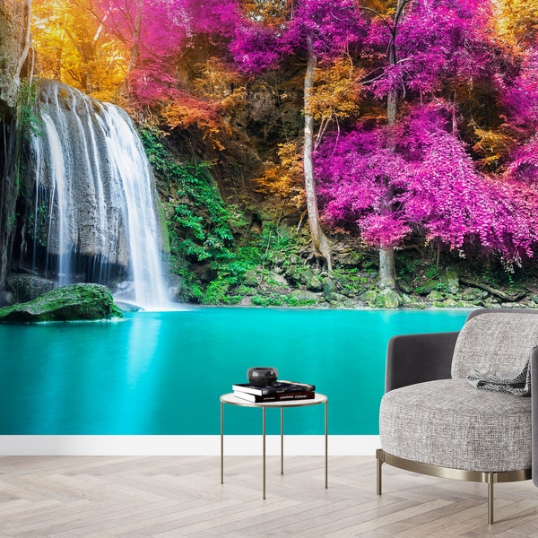 Waterfall Wall Decal - Etsy