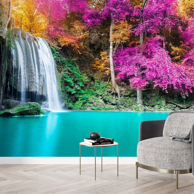 Waterfall Wall Decal - Etsy