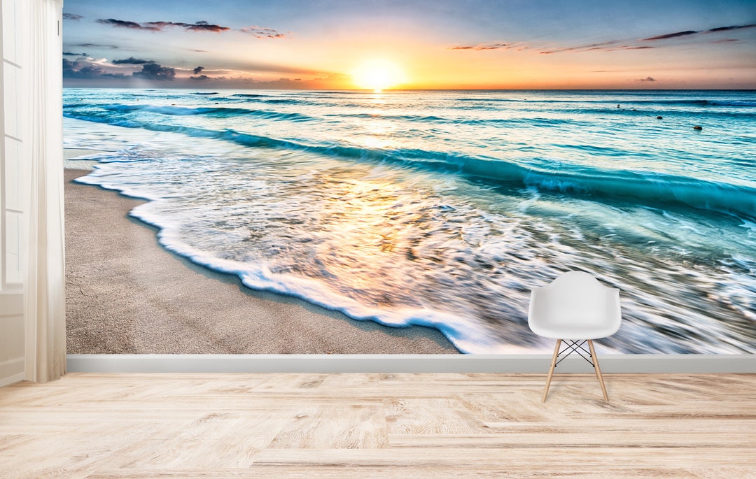 Coastal Wallpaper, Wall Paper Peel and Stick, Paper Crafts, Gift for ...