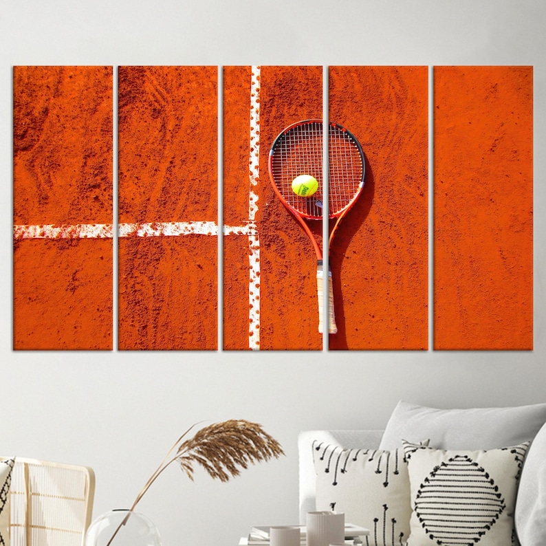 Personalized Tennis Art: Motivational Tempered Glass Print for Players ...