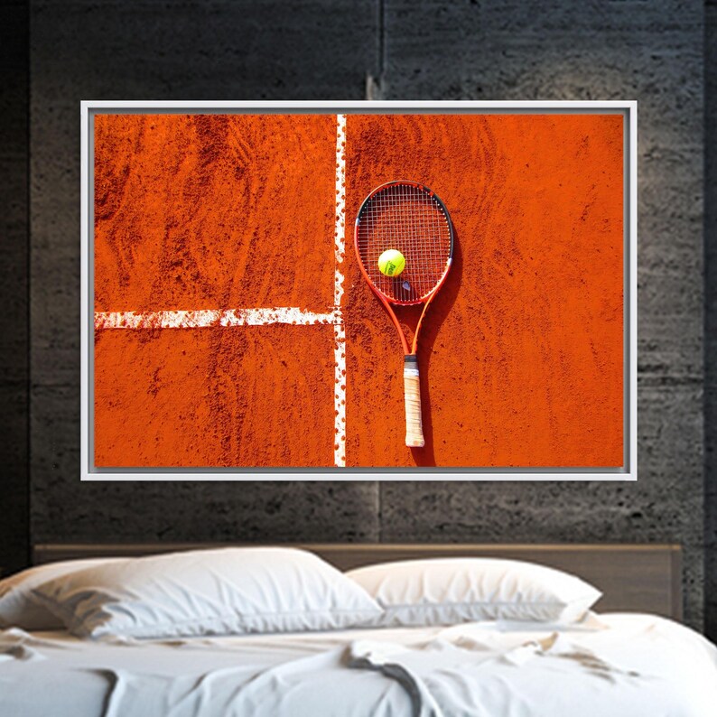 Personalized Tennis Art: Motivational Tempered Glass Print for Players ...