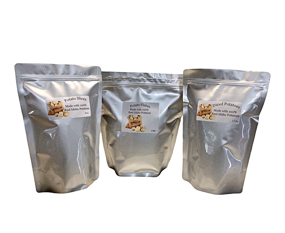 Emergency Food Supply: Dehydrated Potatoes - Slices, Diced, Flakes (4lb ...
