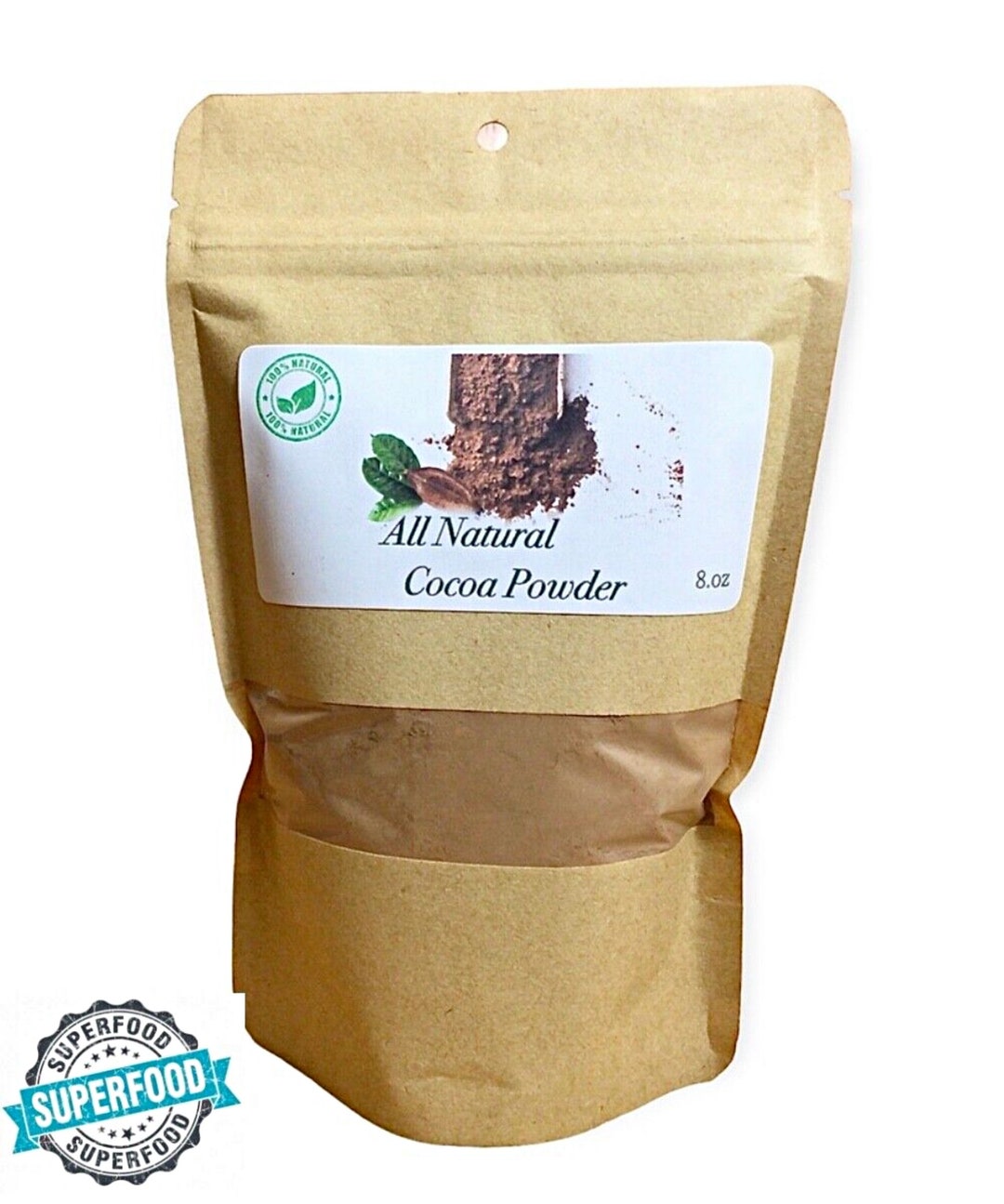 Cocoa Powder Raw All Natural| Premium Grade Unsweetened Cocoa Powder ...