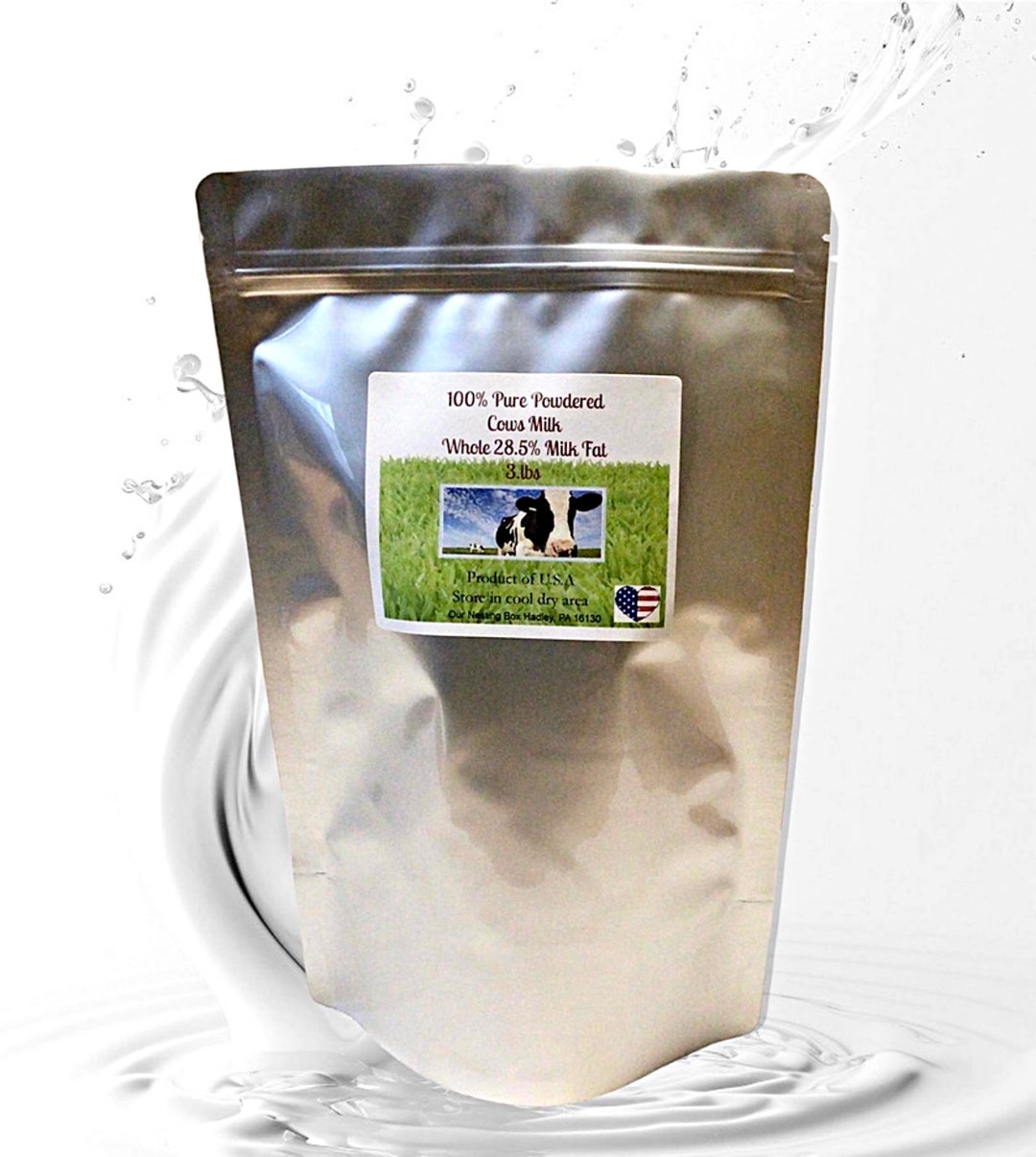 Whole Milk Powder: USA Made, Emergency Food, Mylar Bag (up to 20lbs) - Etsy