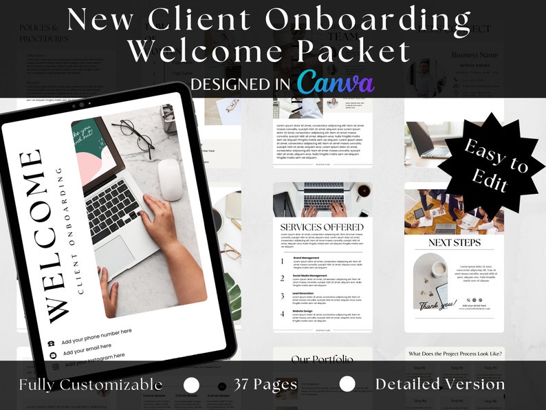 Client Onboarding Welcome Template, Virtual Assistant Templates ...