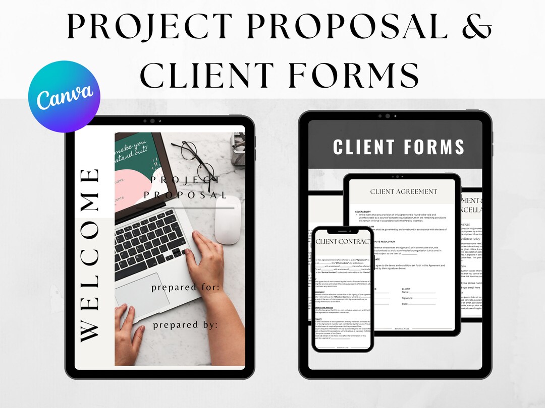 Project Proposal Template, Client Forms Template, Virtual Assistant ...