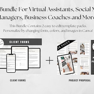 Project Proposal Template, Client Forms Template, Virtual Assistant ...