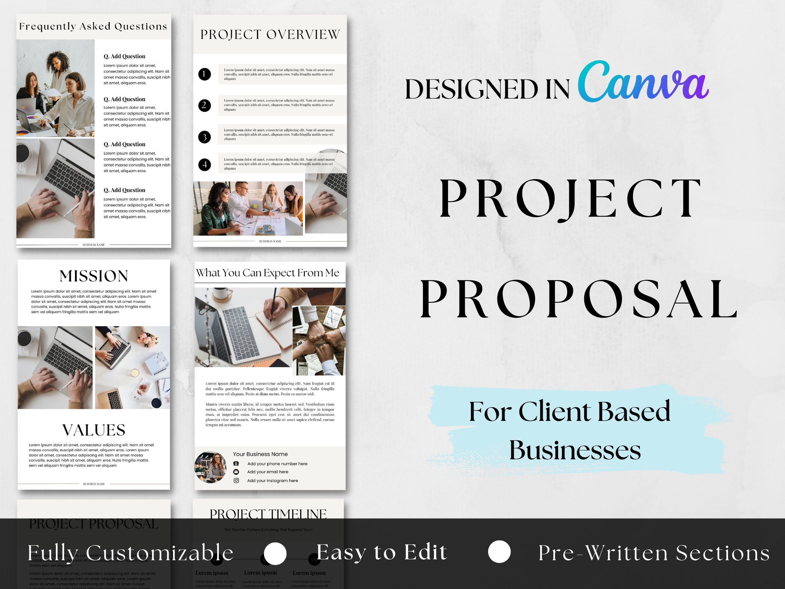 Project Proposal Template, Business Proposal Starter Kit, Project Portfolio, Client Onboarding ...