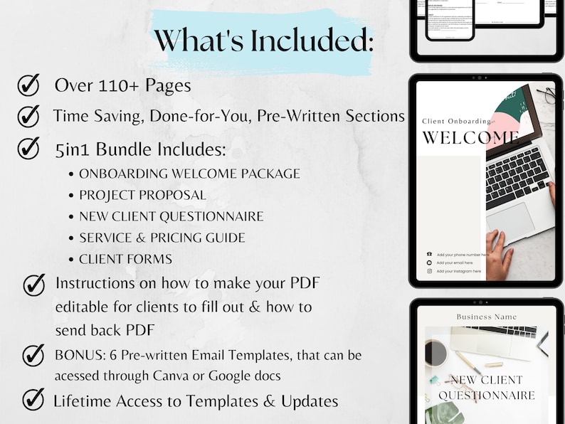 Freelancer Business Starter Kit 5 in 1, Business Coach Tools, Templates ...