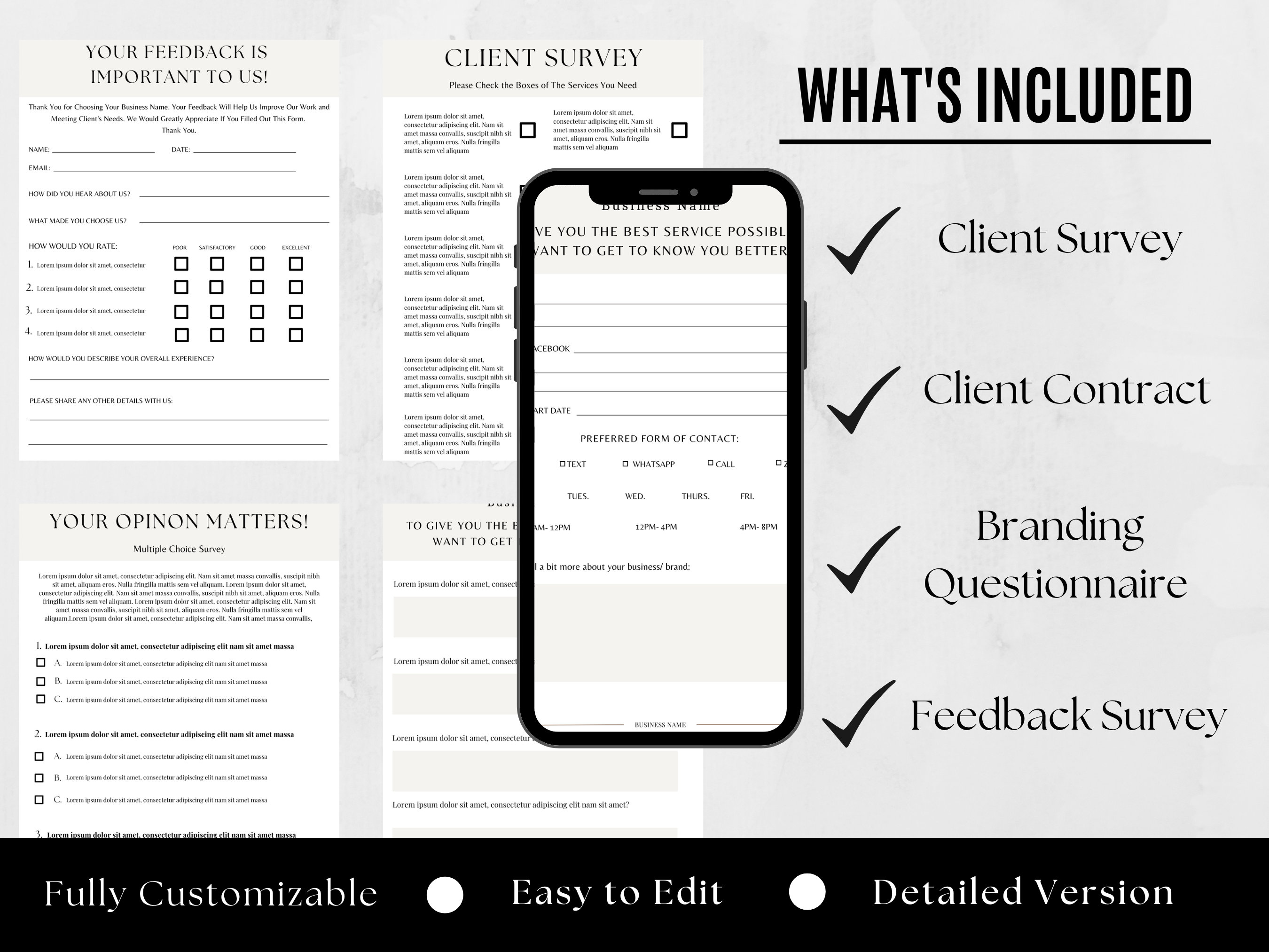 New Client Questionnaire Template, Virtual Assistant, New Client ...