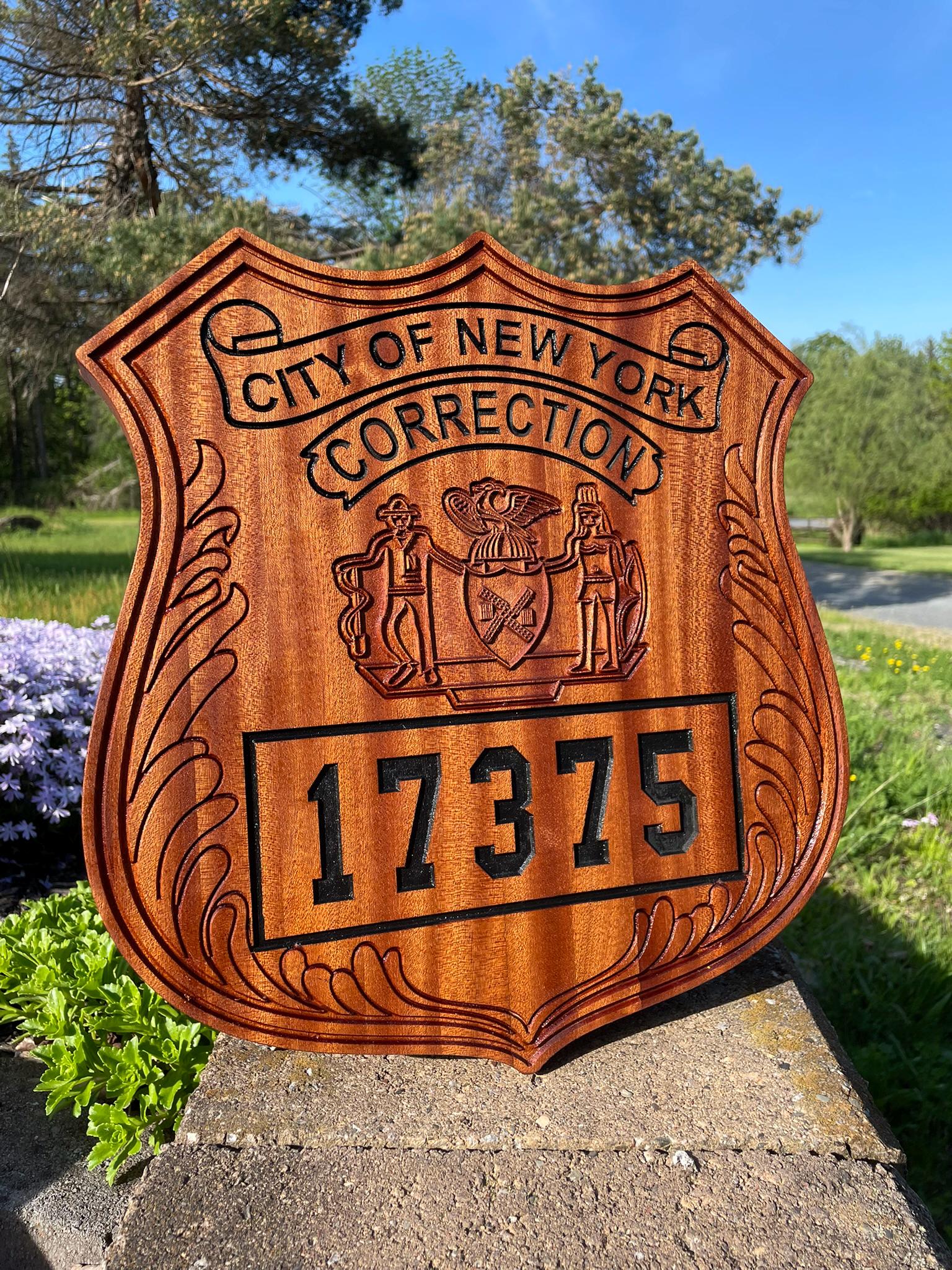 NYPD Officer Badge Plaque - Etsy