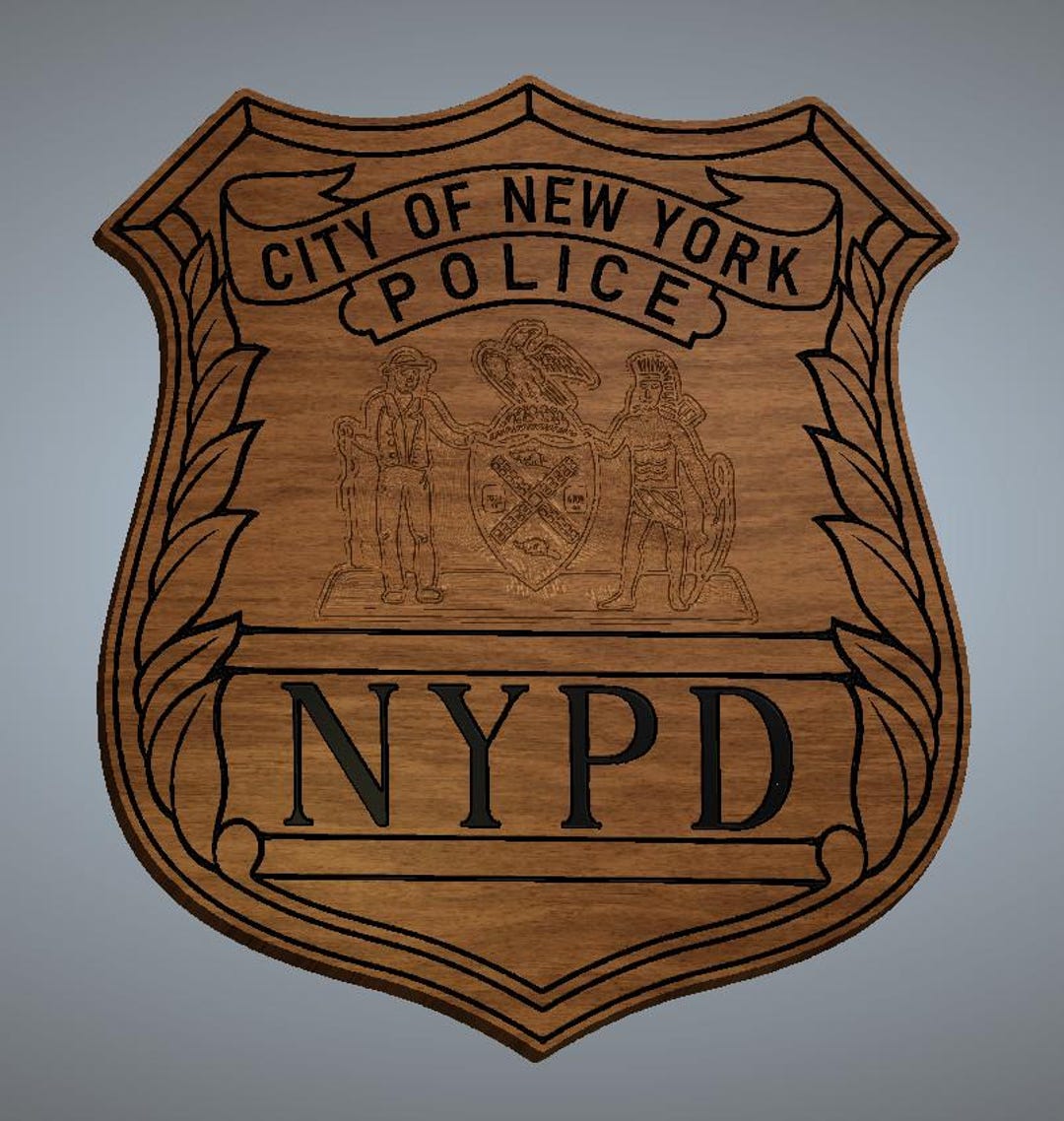 NYPD Officer Badge Plaque - Etsy