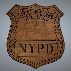 NYPD Officer Badge Plaque - Etsy