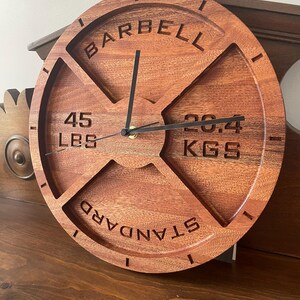 Weight Lifting Plate Clock - Wall or Desk - Etsy