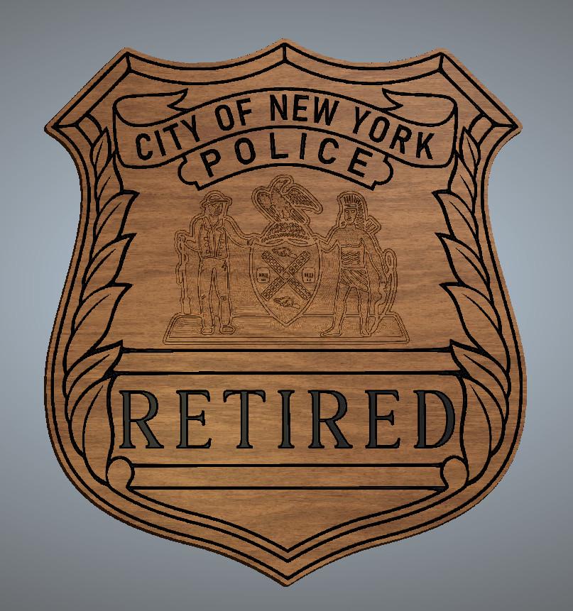 NYPD Officer Badge Plaque - Etsy