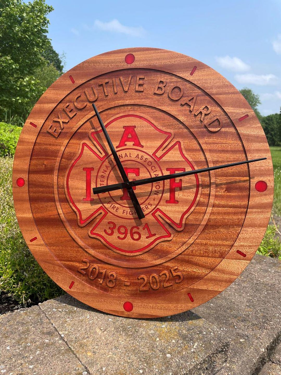 Fire Department Firefighter Wall Clock - Etsy