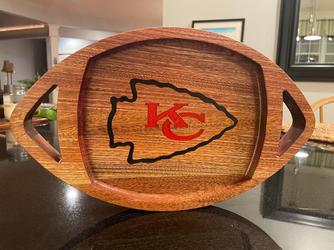 Kansas City Chiefs Footbal Serving Tray - Etsy