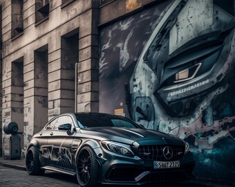 Coloring Pages Mercedes C63 AMG Coloring Pages Mercedes C63 - Etsy