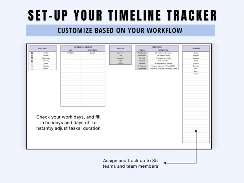 Project Gantt Chart Google Sheets, Project Manager Planner Template ...