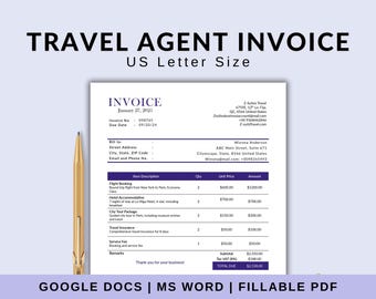 Printable Invoice Template Editable Invoice Template Business Invoice ...