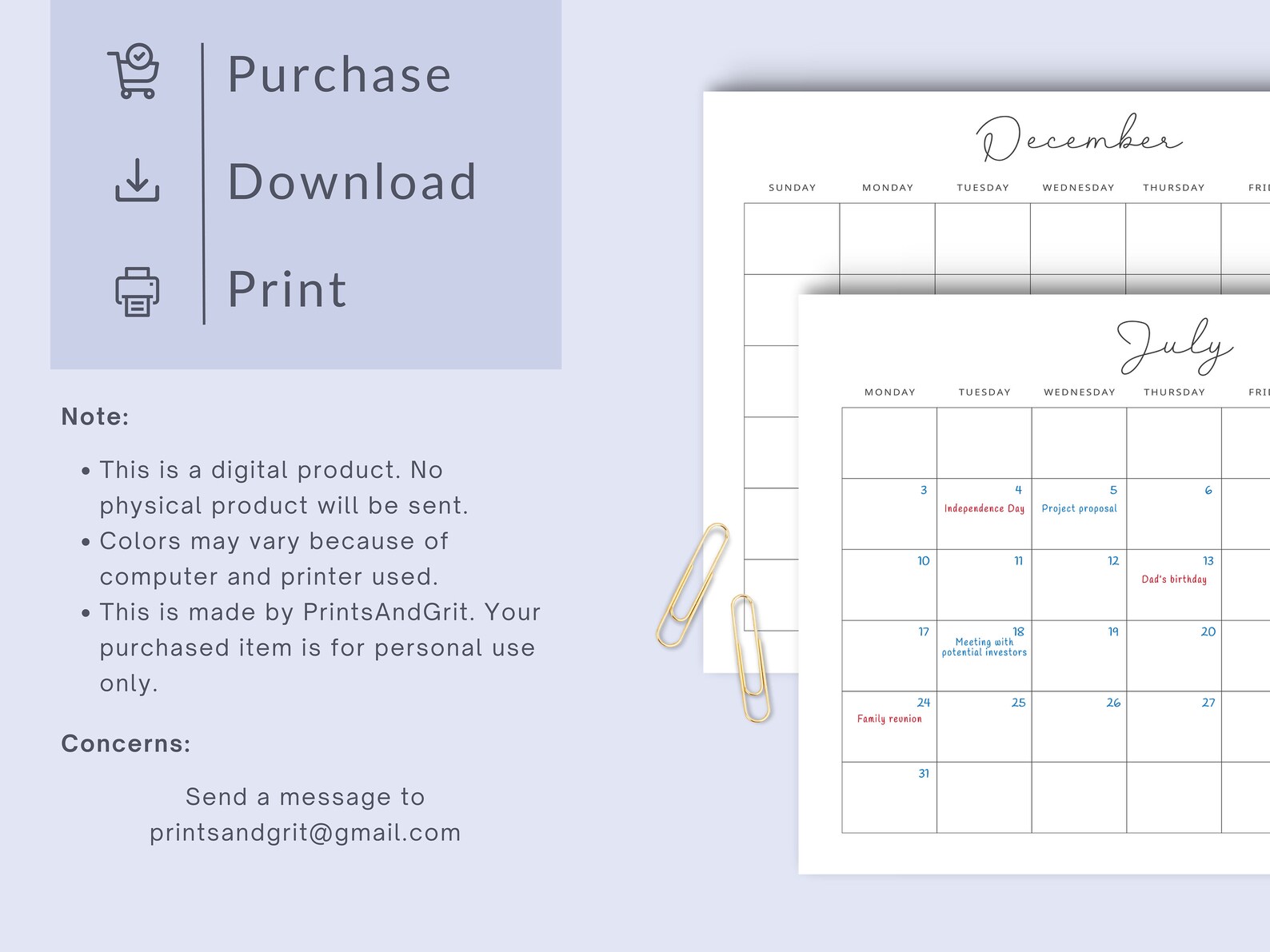 Blank Monthly Calendar 2025 Simple Monthly Calendar Planner Month at a ...