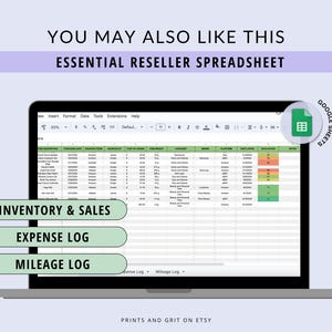 Reseller Printable Reseller Inventory Tracker Product Inventory Tracker ...