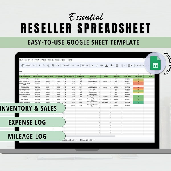 Google Docs Mileage Tracker - Etsy