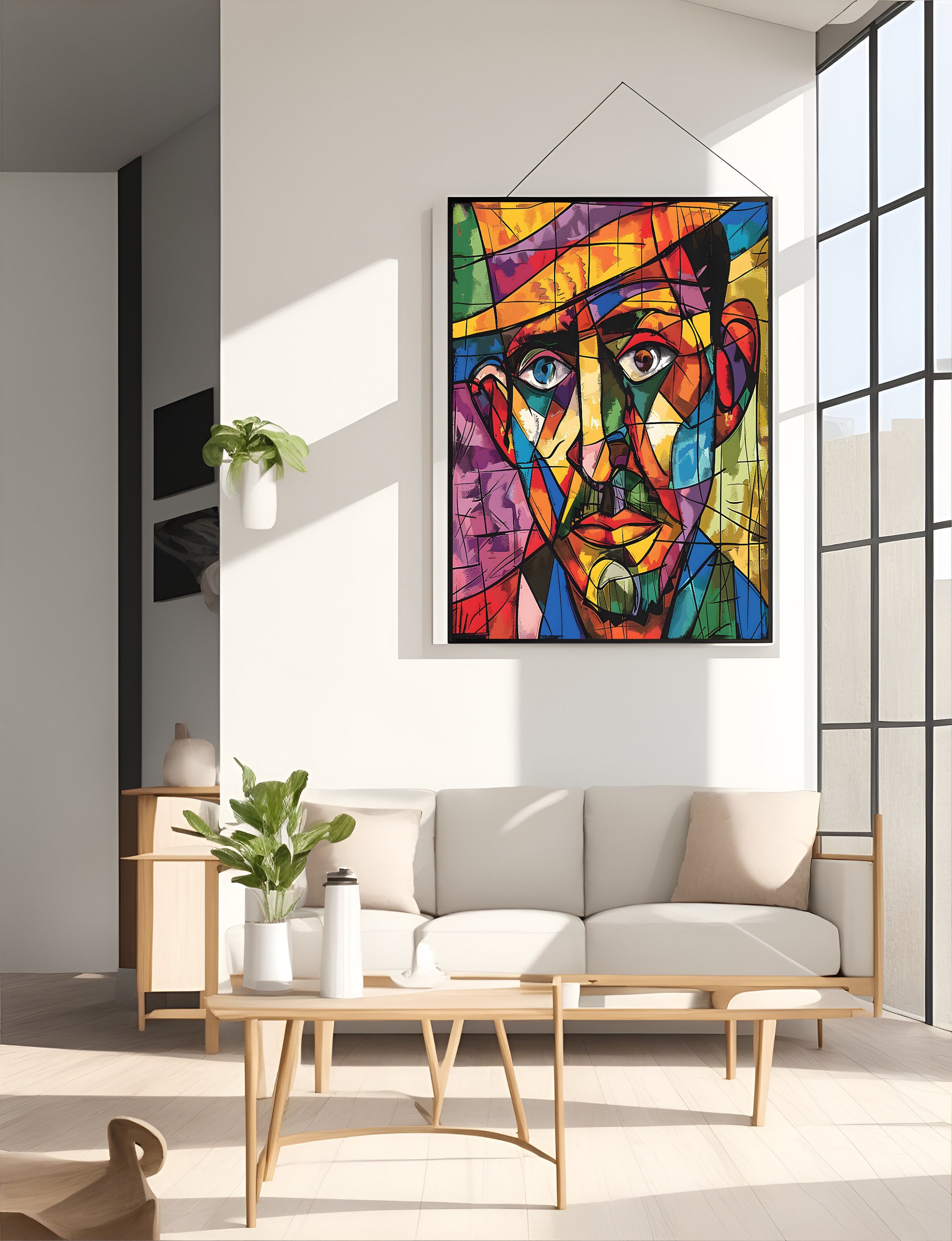 Picasso Wall Art Tryptic Wall Art Picasso Style Art Prints Picasso Wall ...