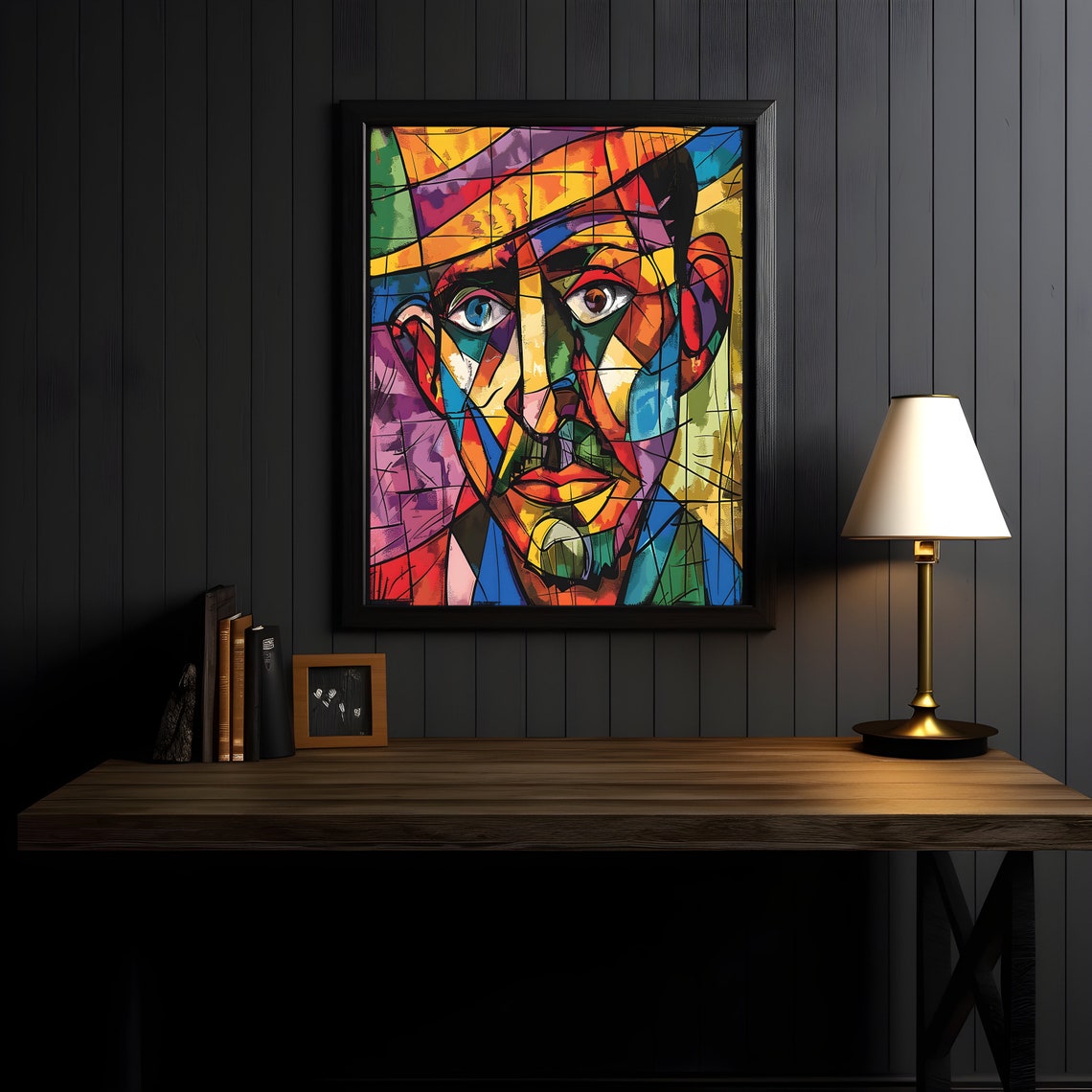 Picasso Wall Art Tryptic Wall Art Picasso Style Art Prints Picasso Wall ...