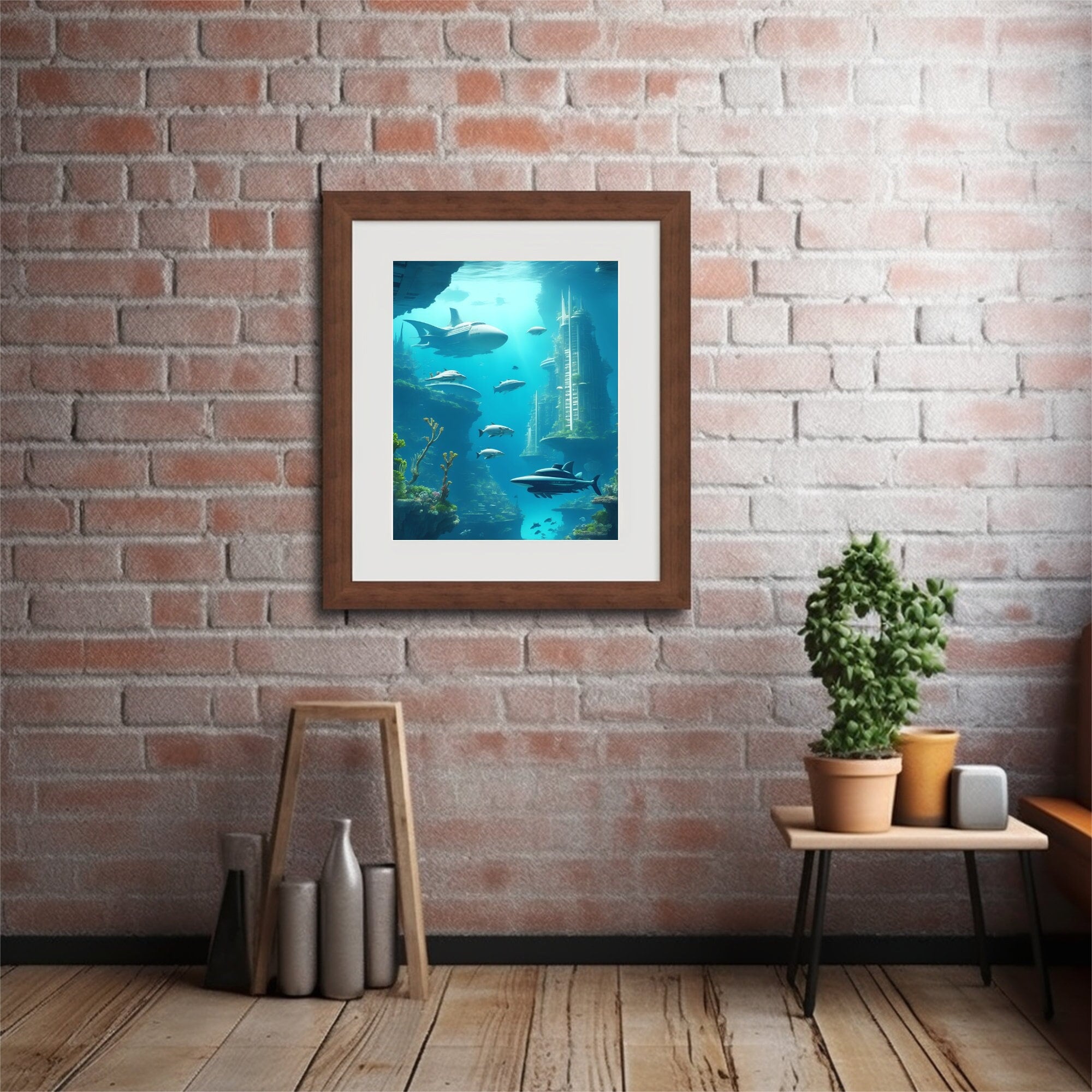 Sea Life Wall Art Underwater Art Print Ocean Sea Wall Print Underwater ...