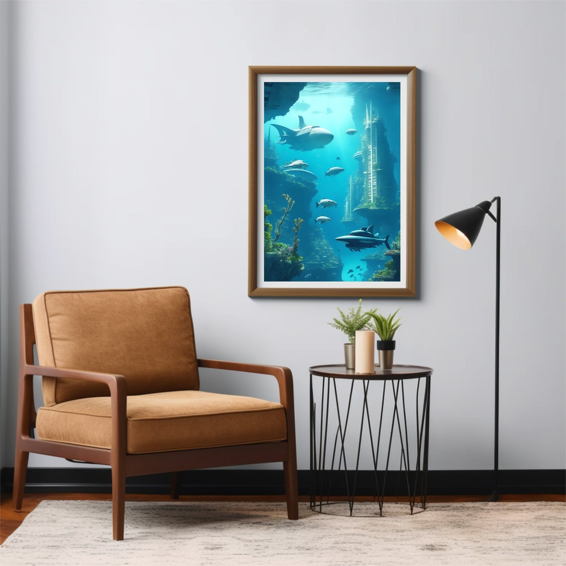 Sea Life Wall Art Underwater Art Print Ocean Sea Wall Print Underwater ...