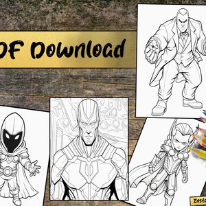 Comics Coloring Book,superhero Coloring, Marvel Superhero Coloring ...