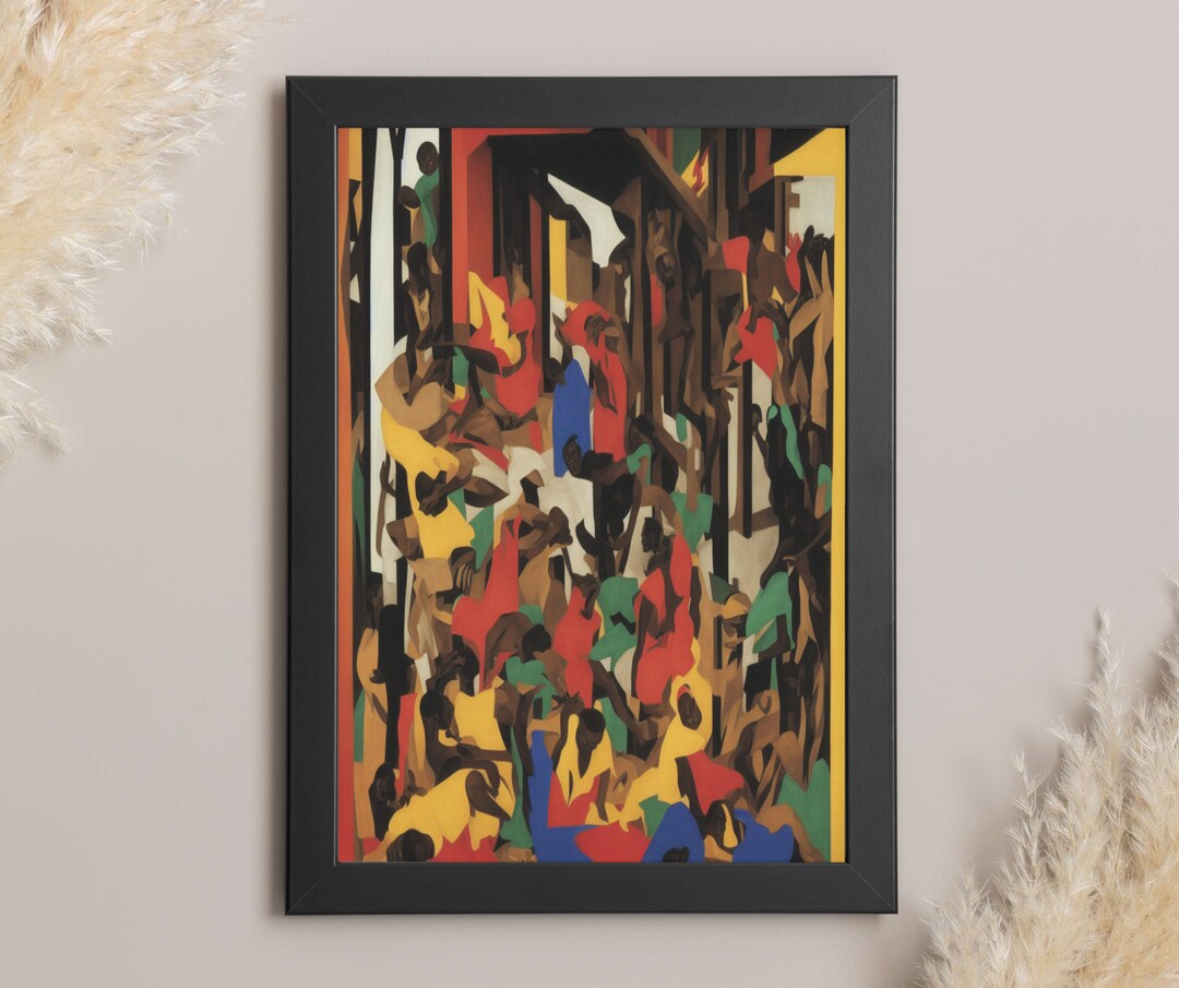 Picasso Style Wall Art, Tryptic Wall Art, Mid Century Modern Art Print ...