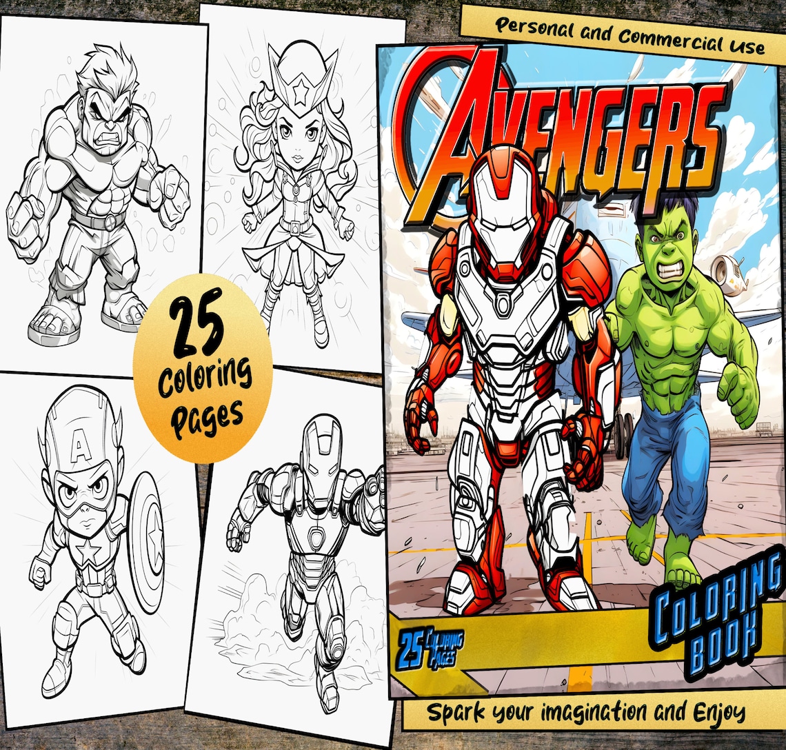 Comics Coloring Book,superhero Coloring, Marvel Superhero Coloring ...