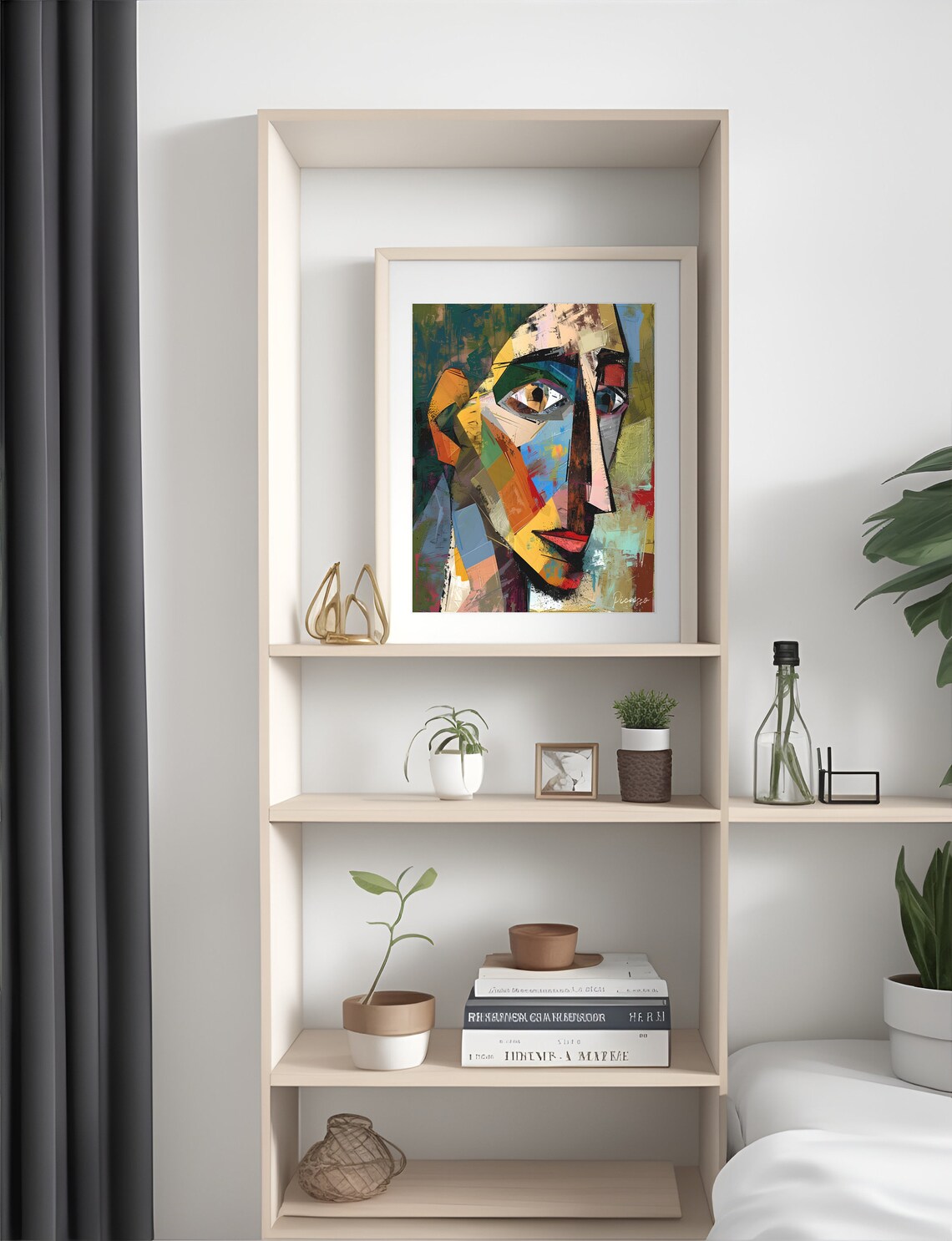 Tryptic Wall Art, Picasso Wall Art, Picasso Style Art Prints, Picasso ...