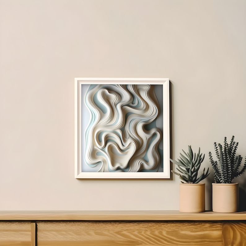 Digital Printable Parametric Contemporary Modern Wall Art Parametric ...
