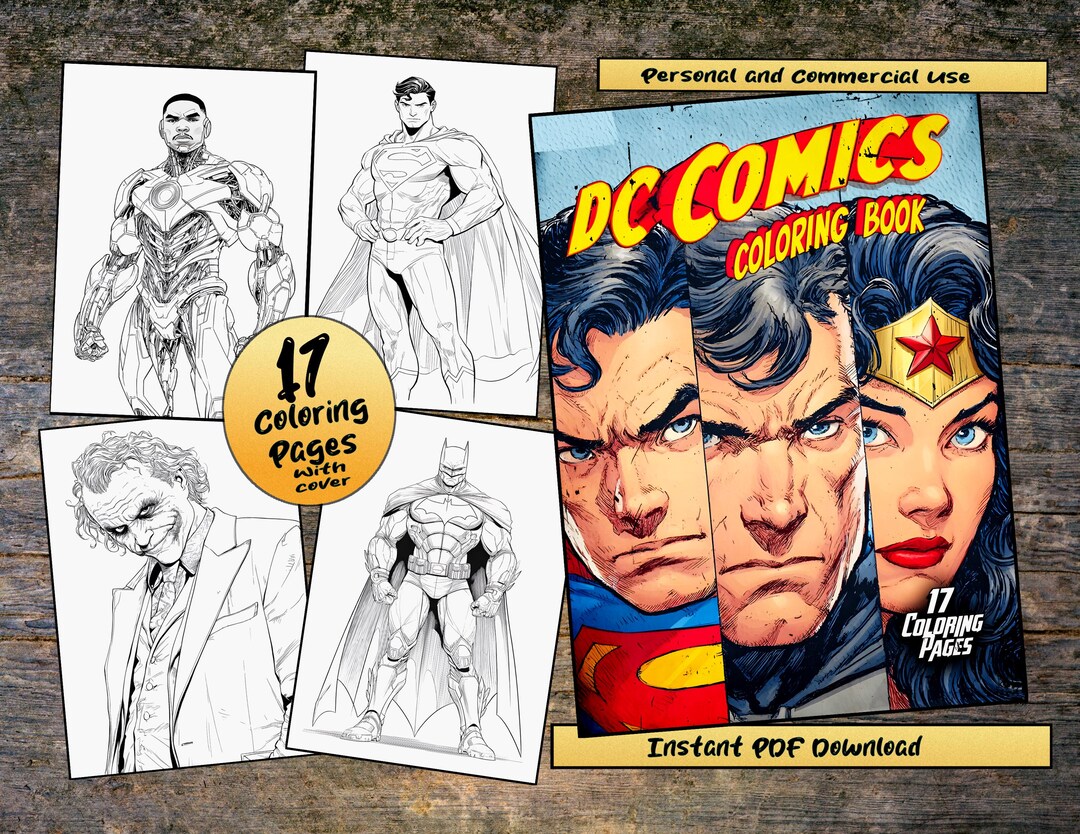 Comics Coloring Book,superhero Coloring, DC Superhero Coloring Pages ...