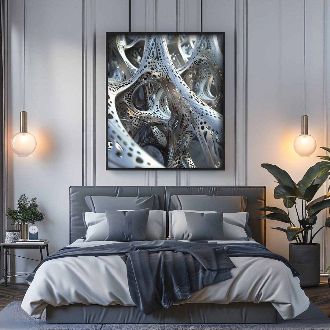 Parametric Wall Art Tryptic Wall Art Parametric Metal Wall Art ...