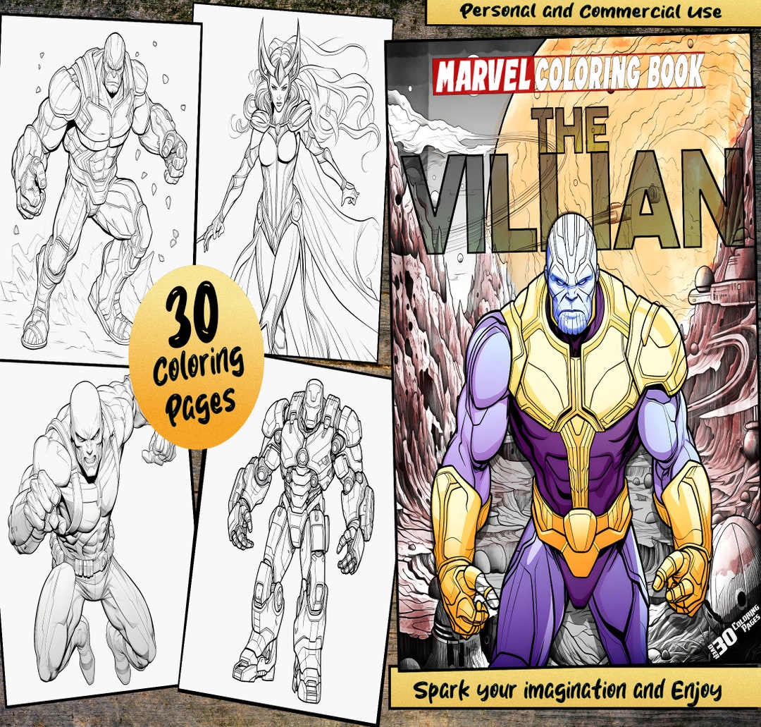 Comics Coloring Book,superhero Coloring, Marvel Superhero Coloring ...