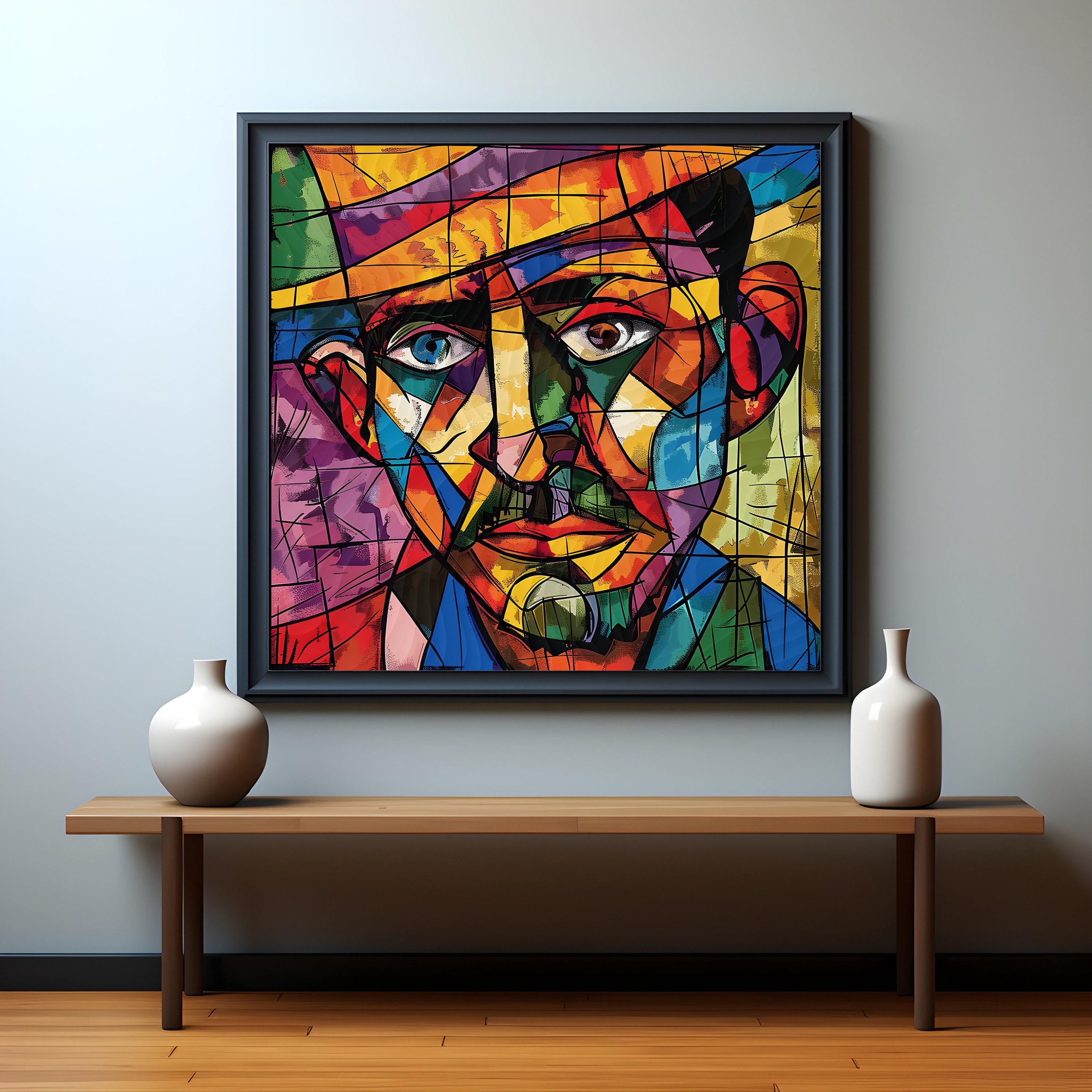 Picasso Wall Art Tryptic Wall Art Picasso Style Art Prints Picasso Wall ...