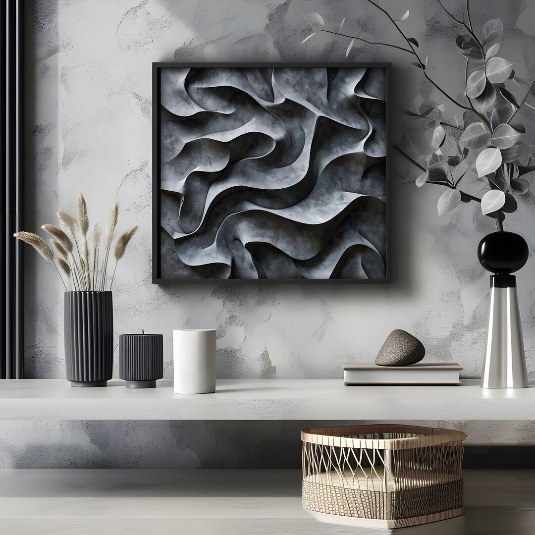 Digital Printable Parametric Contemporary Modern Wall Art Parametric ...