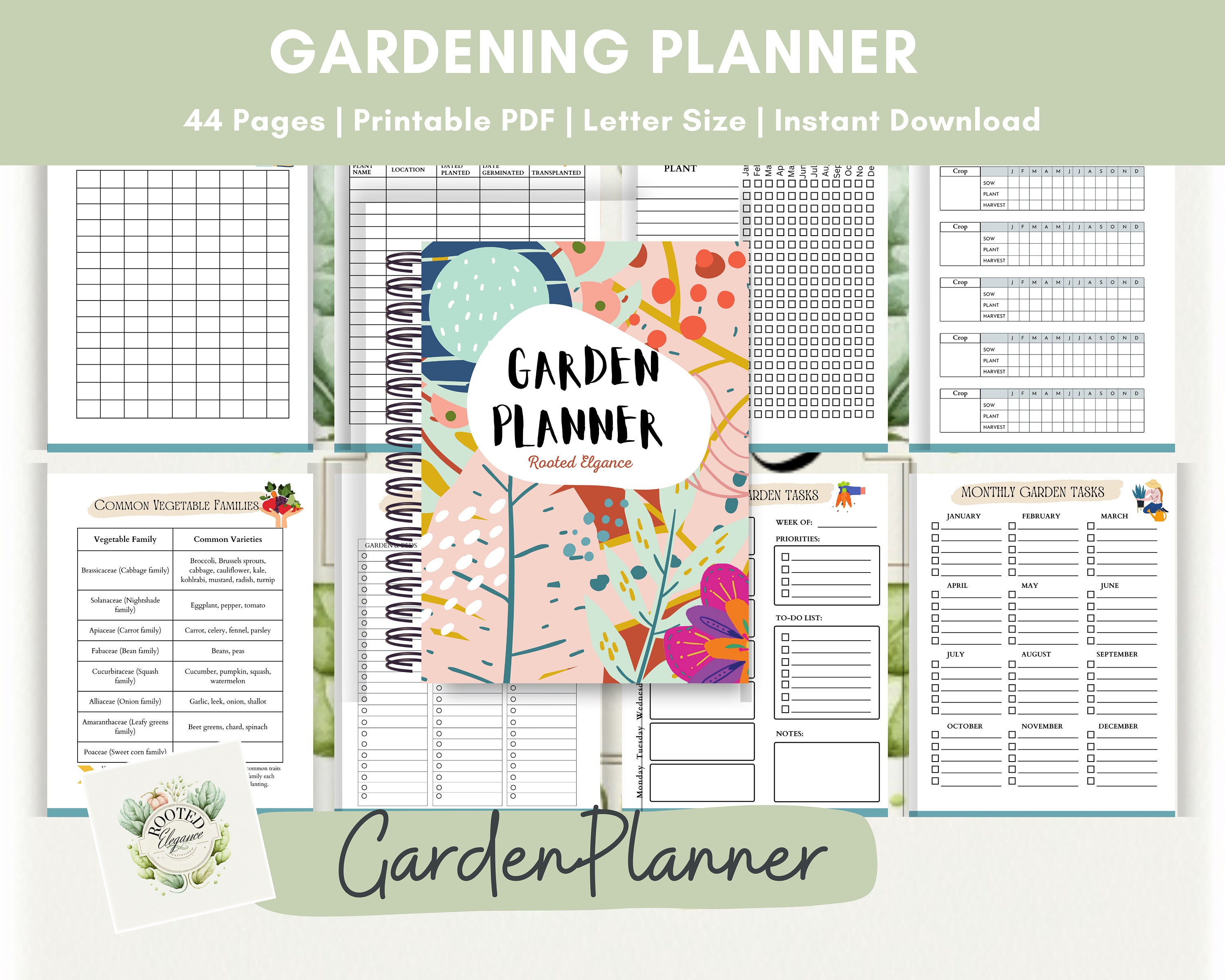 Printable Garden Planner Bundle Seed Inventory Plant Profile - Etsy
