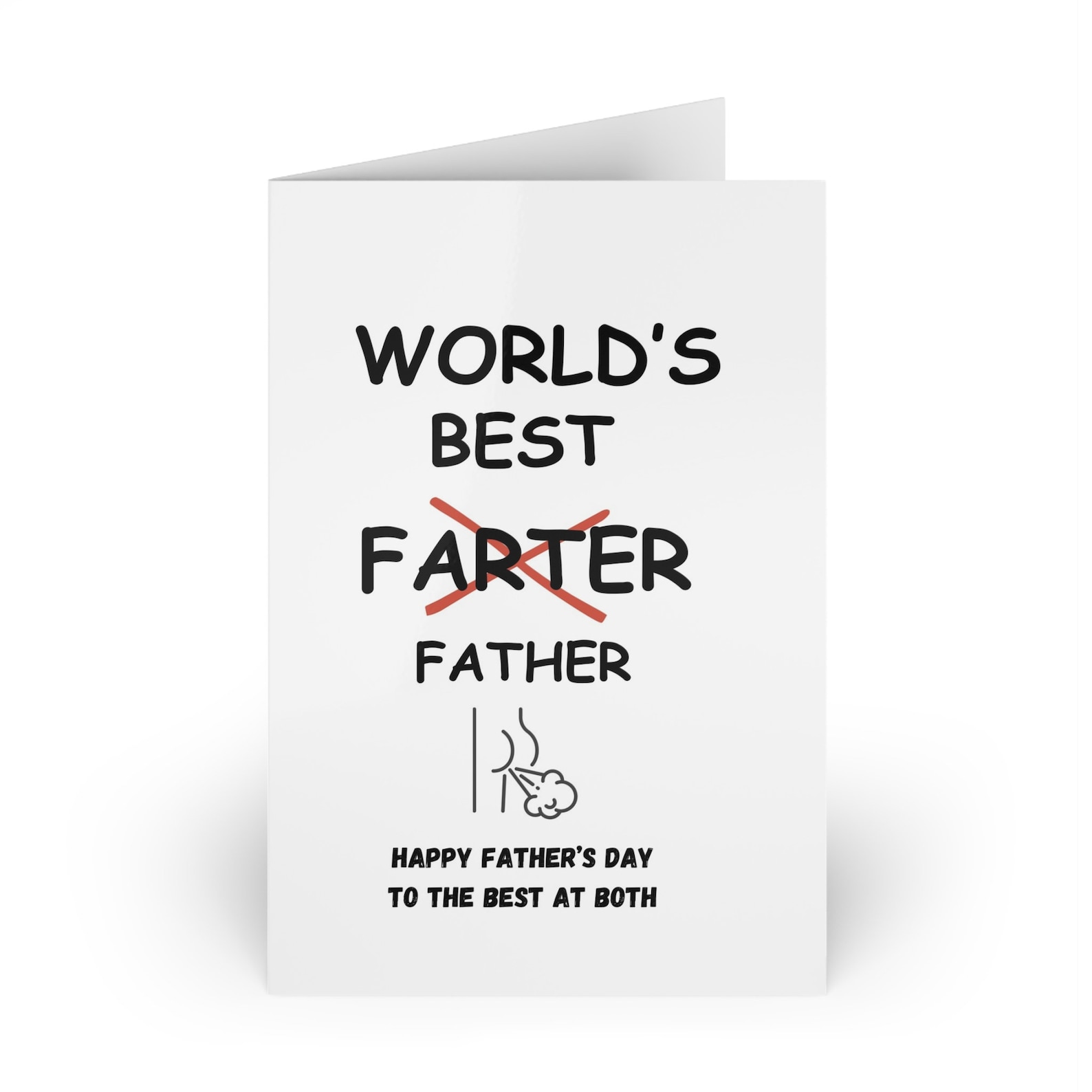 Father's Day Card World's Best Farter, Potty Humor Greeting Father's ...