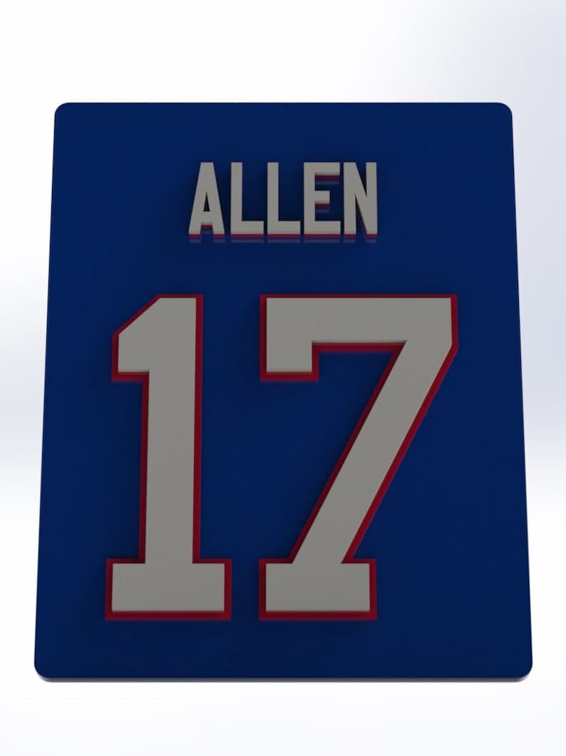 3D Printed Custom NFL Football Team, Banner Sign, Patrick Mahomes ...